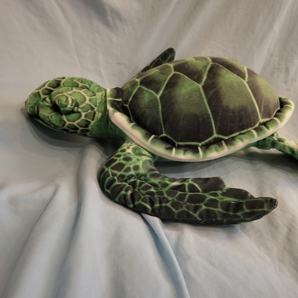 Toys | Green Realistic Turtle Plush Stuffed Animal Toy | Poshmark